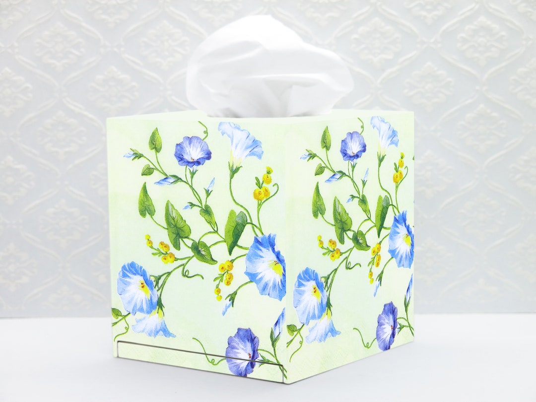 Tissue Box Cover Floral Tissue Box Spring Home Decor Tissue Box Holder ...