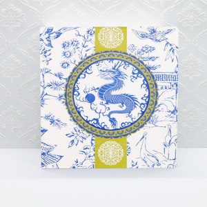 Tissue Box Cover With Dragon, Tissue Holder, Cube Tissue Box, Decorated ...