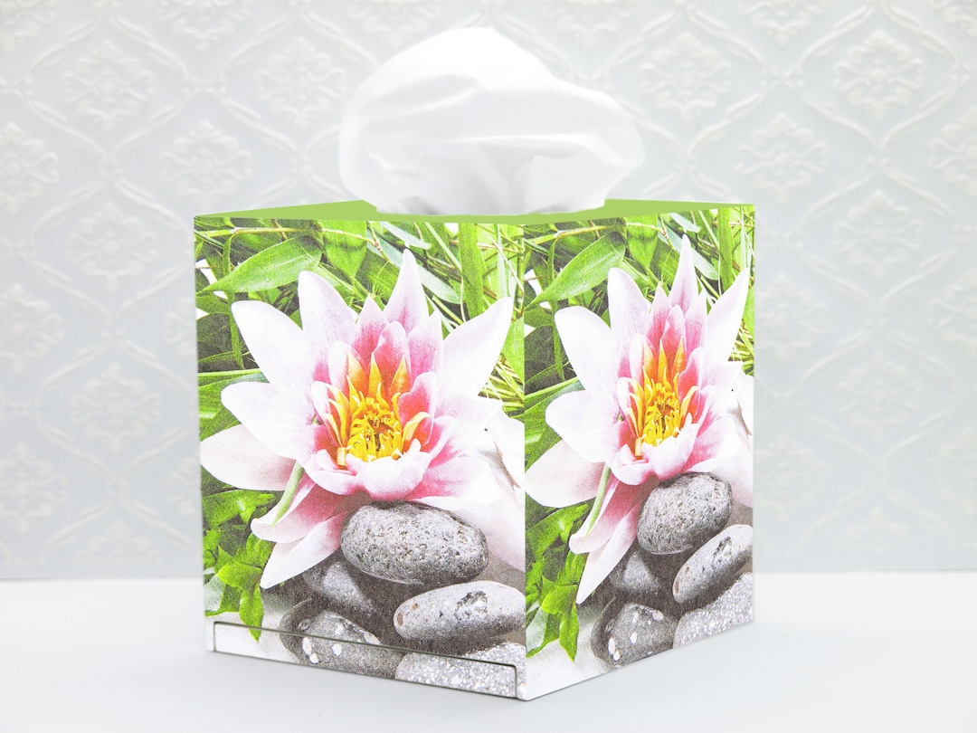 Tissue Box Cover Lotus Tissue Box Bathroom Tissue Box Cube Tissue Box ...