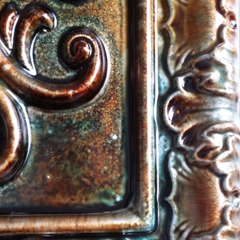 PL08 Faux Tin Metalized Ancient Copper Patina Ceiling Tiles 3D - Etsy