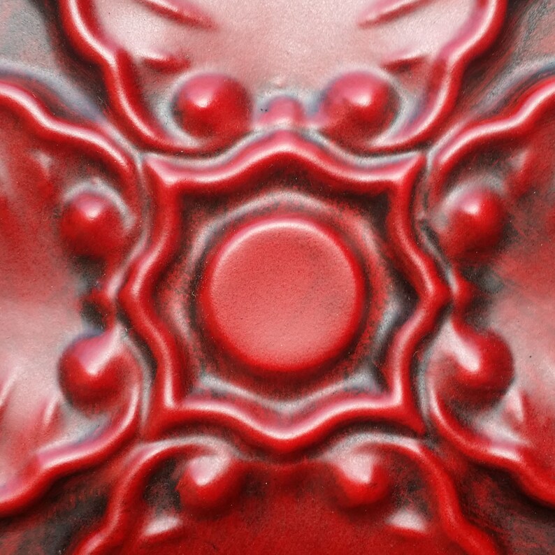 PL19 Faux Tin Antique Red Ceiling Tile 3D Embossed Photography - Etsy