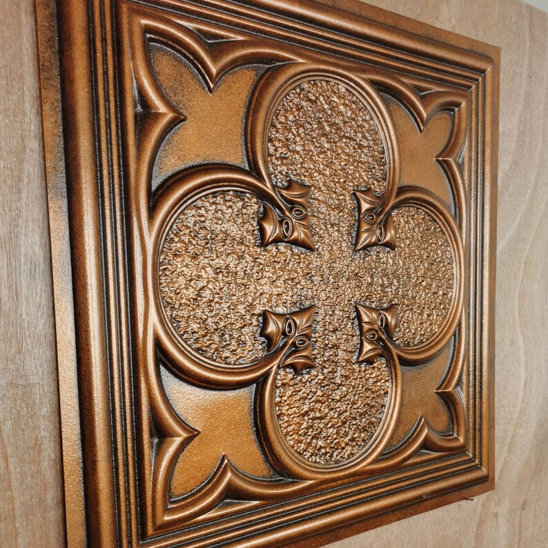 Faux Finished Antique Ceiling Tiles Archaic Copper Colour - Etsy