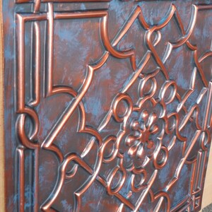 Ceiling Design Faux Finished Rust Copper Restaurant Decor Wall - Etsy
