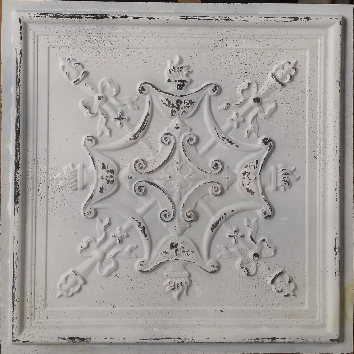 Ceiling Tiles Vintage Vinyl 3D Embossed Backsplash Decor | Etsy