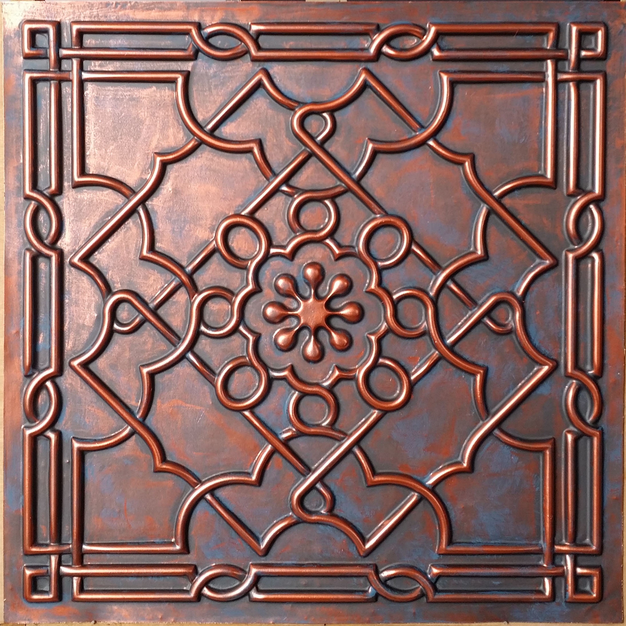 Ceiling Design Faux Finished Rust Copper Restaurant Decor Wall - Etsy