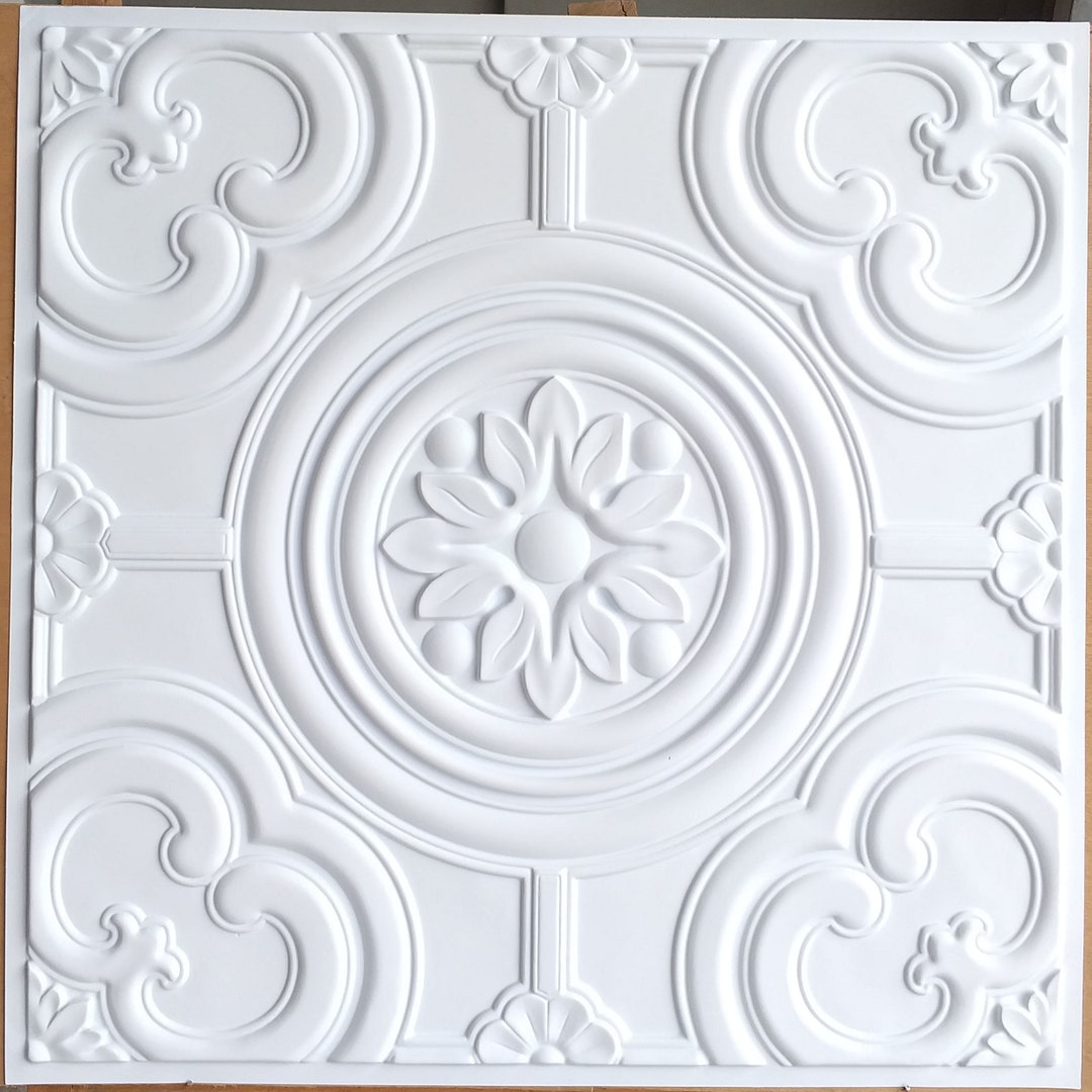 Ceiling Tile Faux Painted White Matt Color PL50 10tiles/lot - Etsy
