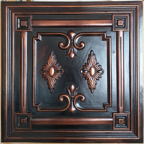 Vintage Ceiling Tiles Palaeo Copper Store Cafe Pub Decor | Etsy