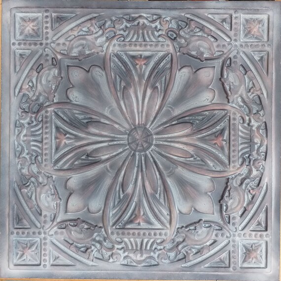 PL10 Faux Finishes Old Gray 3D Embossed Ceiling Tiles Interior - Etsy