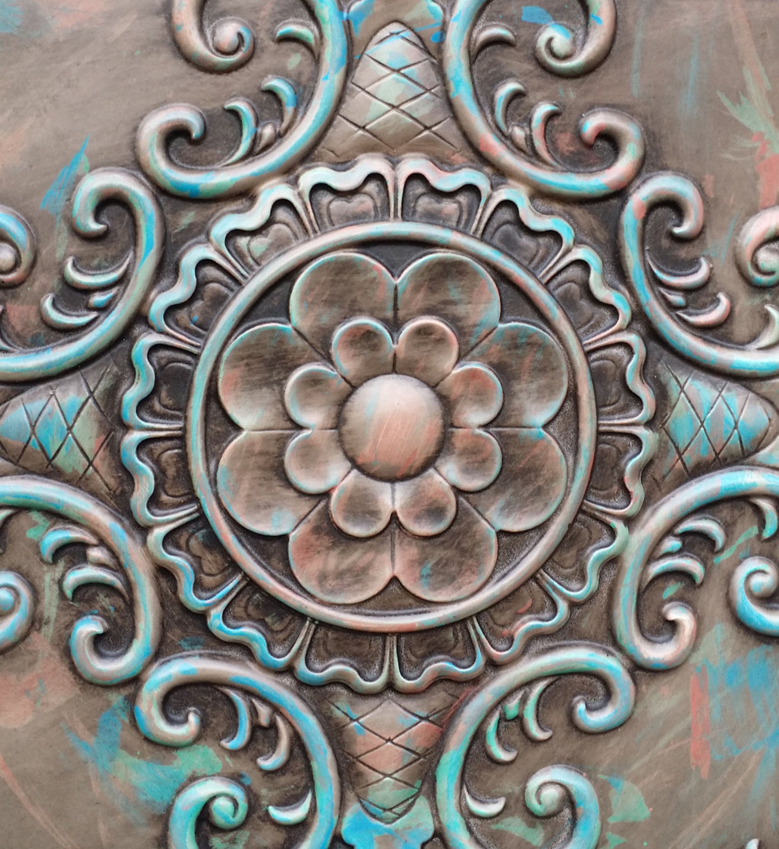 PL08 Faux Painted Ceiling Tiles Antique Multicoloured 3D - Etsy