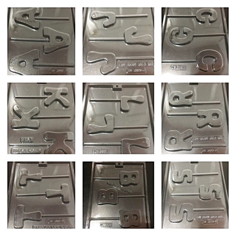 Chocolate Letter Molds - Etsy