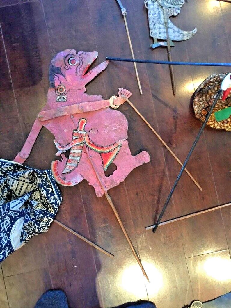 Wayang Balanise Antique Indonesian Shadow Puppet - Etsy