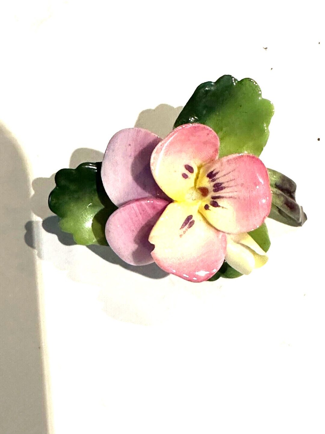 Cara China Staffordshire Flower Rose Brooch Fine Bone China - Etsy