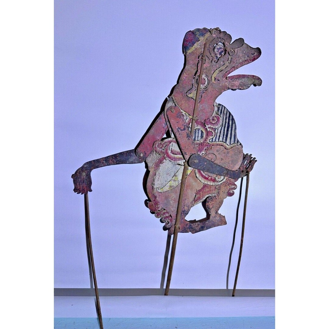 Wayang Kulit Narada Deity Antique Indonesian Shadow Puppet 20 Inches ...