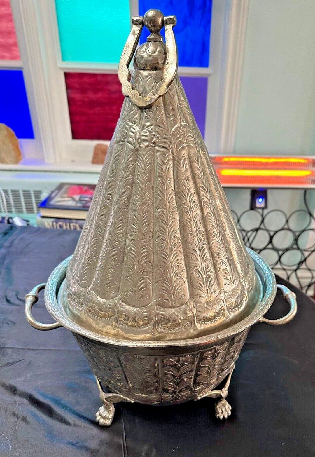 Authentic Moroccan Handmade Metal Tagine for Couscous - Artisan Crafted ...