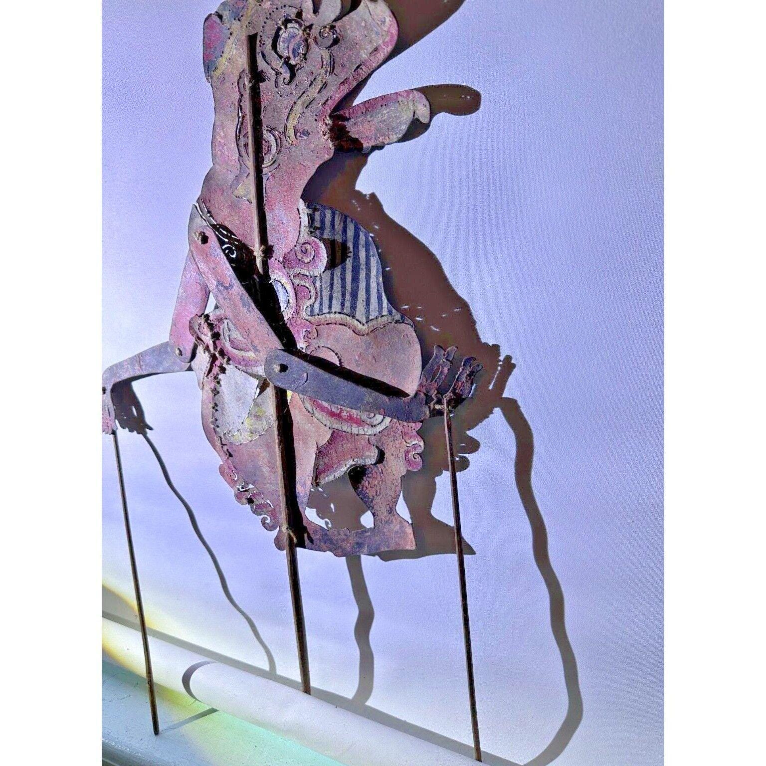 Wayang Kulit Narada Deity Antique Indonesian Shadow Puppet 20 Inches ...
