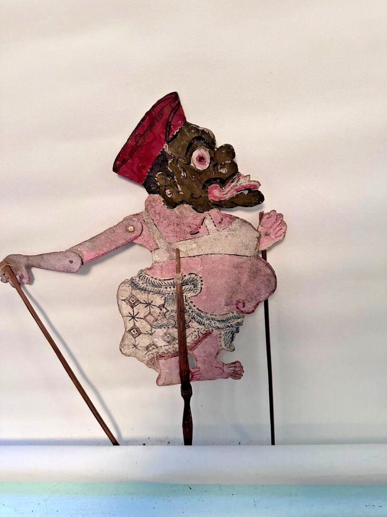 Wayang Kulit critical Eye Antique Indonesian Shadow Puppet Indonesian ...