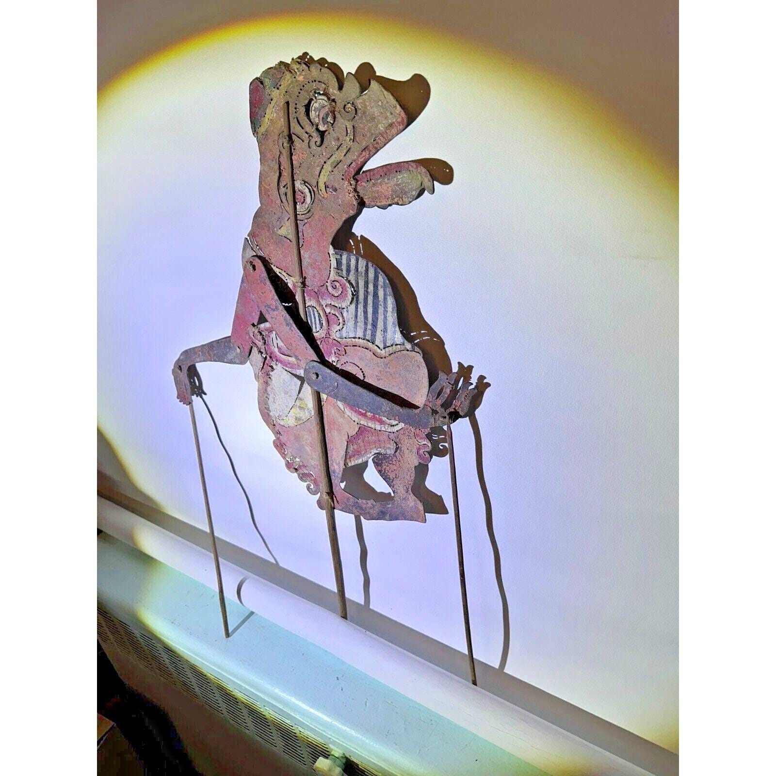 Wayang Kulit Narada Deity Antique Indonesian Shadow Puppet 20 Inches ...