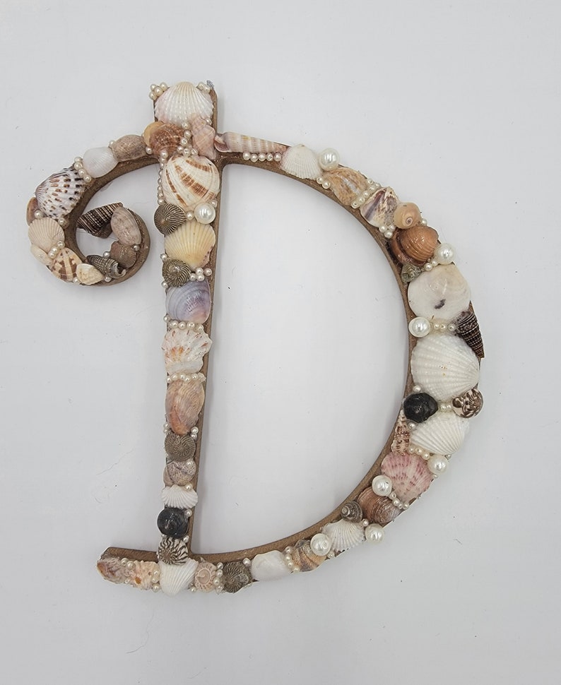 Seashell Letter Beach Decor Beach Wedding Gift Coastal Decor - Etsy