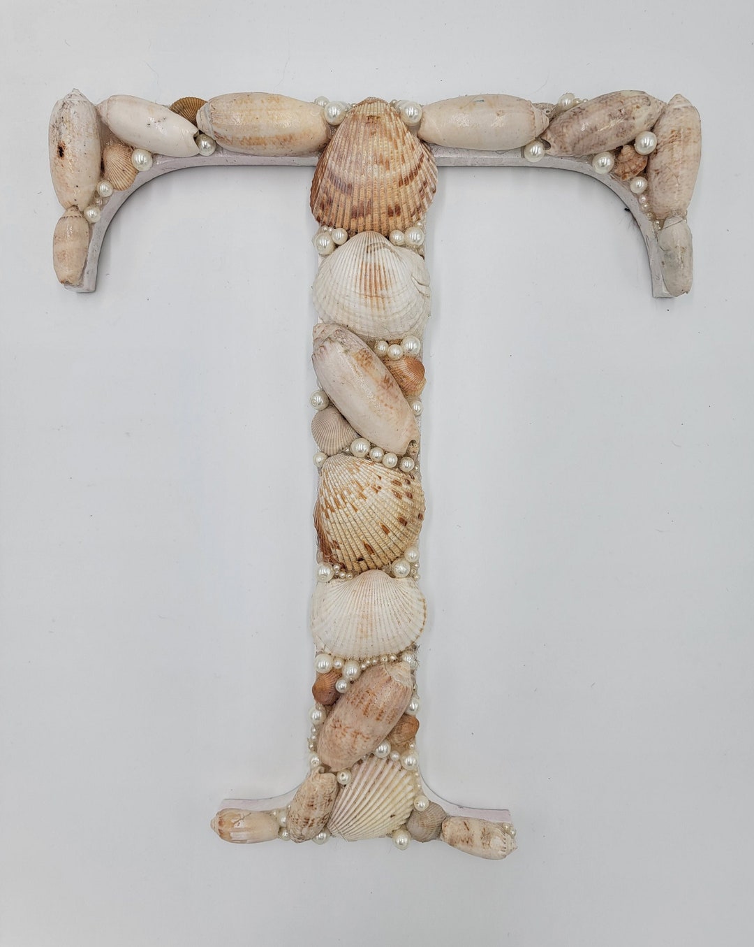 Seashell Letter Beach Decor Beach Wedding Gift Coastal - Etsy