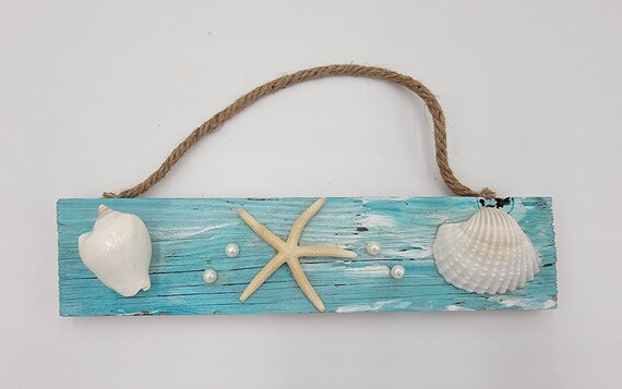 Gorgeous Handmade Beach Theme Wall Art OOAK 11.5x 2.75 Inches - Etsy