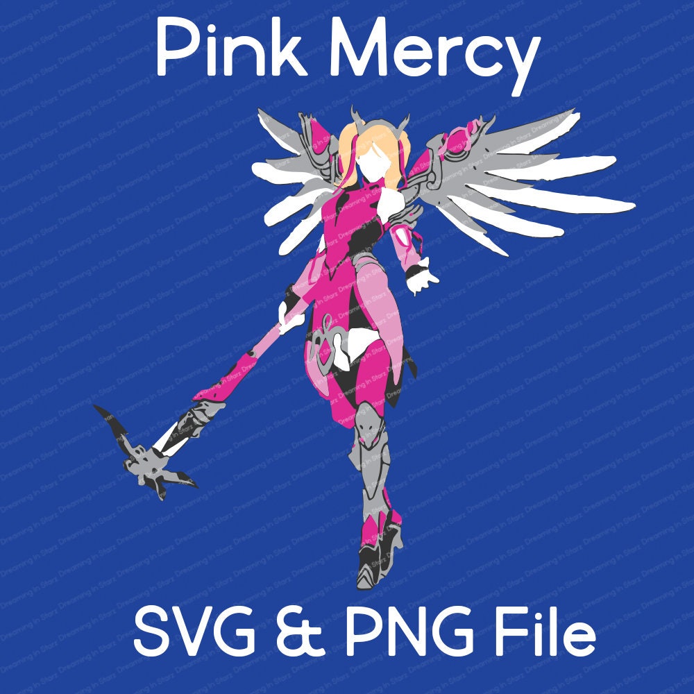 Overwatch Mercy Pink Vector SVG & Transparent PNG - Etsy