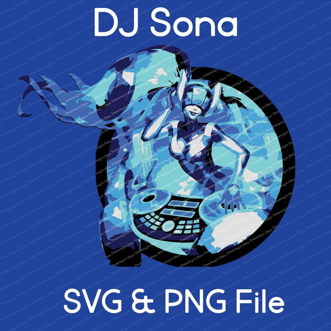 DJ Sona League of Legends Vector SVG & Transparent PNG - Etsy