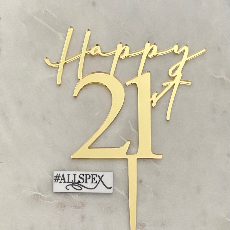 21st Cake Topper - Etsy Australia