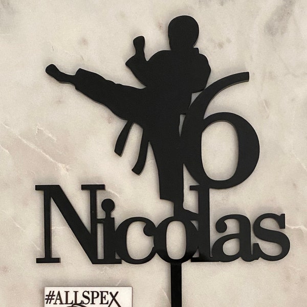 Karate Cake Topper - Etsy