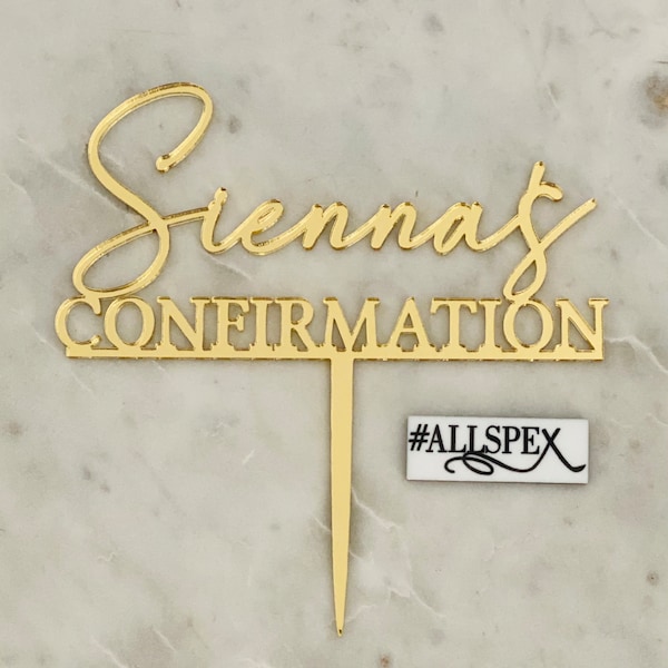 Confirmation Cake Topper - Etsy
