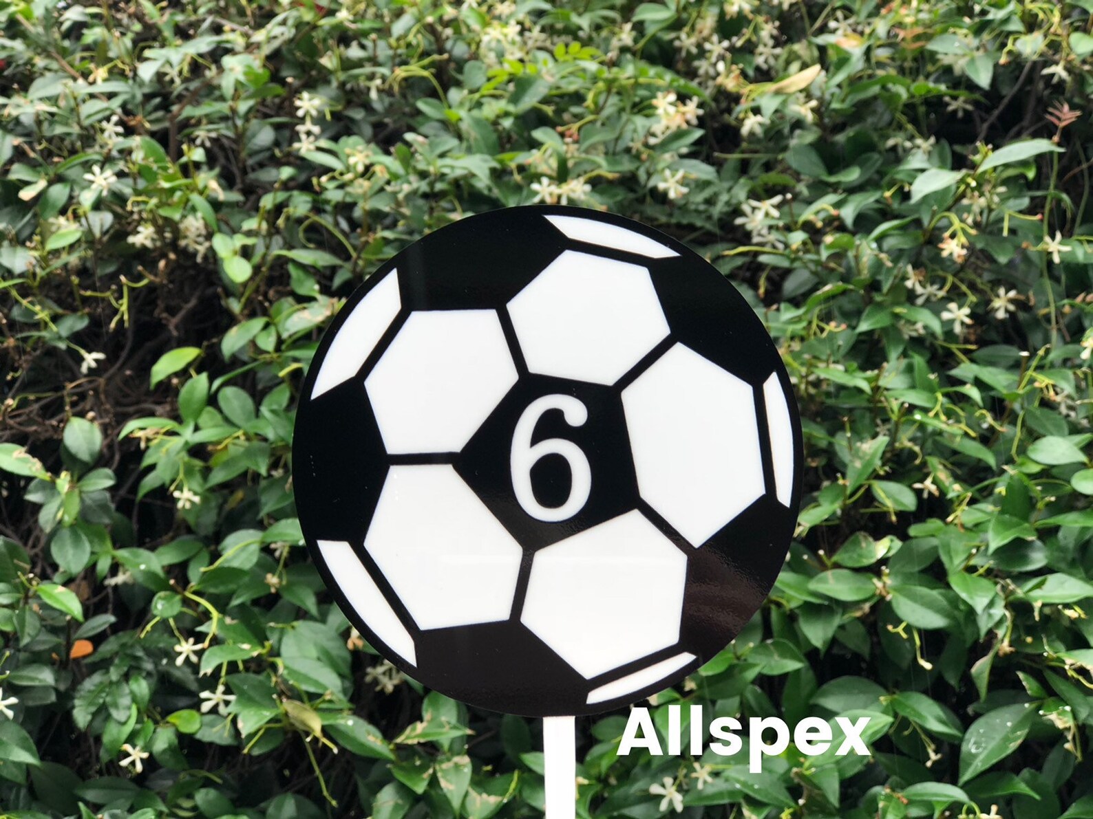 Soccer Ball Birthday Cake Topper With Age | Etsy