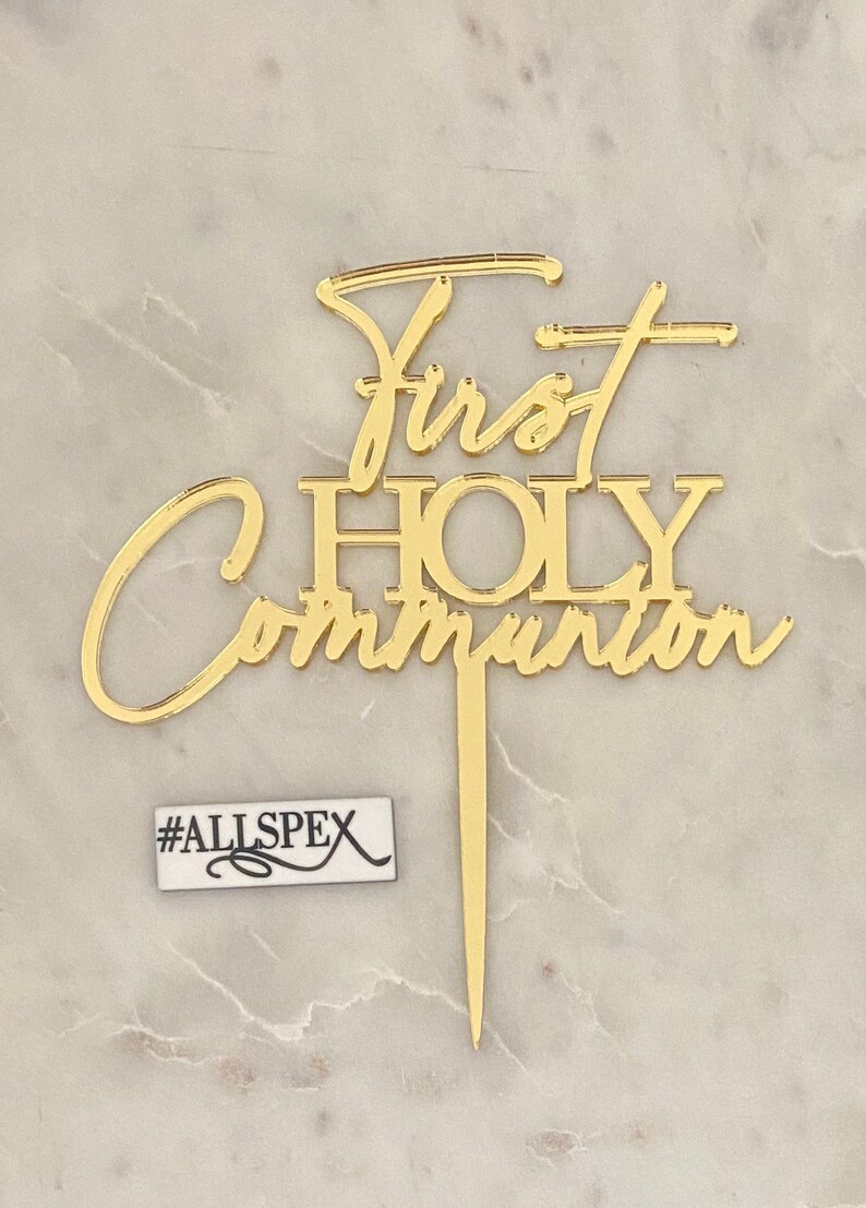 First Holy Communion Cake Topper - Etsy