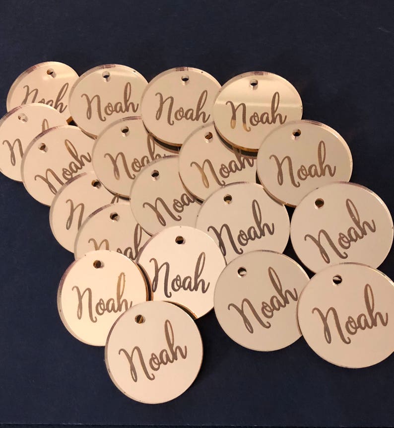 Acrylic Laser Engraved Round Circle Name Gift/favour Event - Etsy