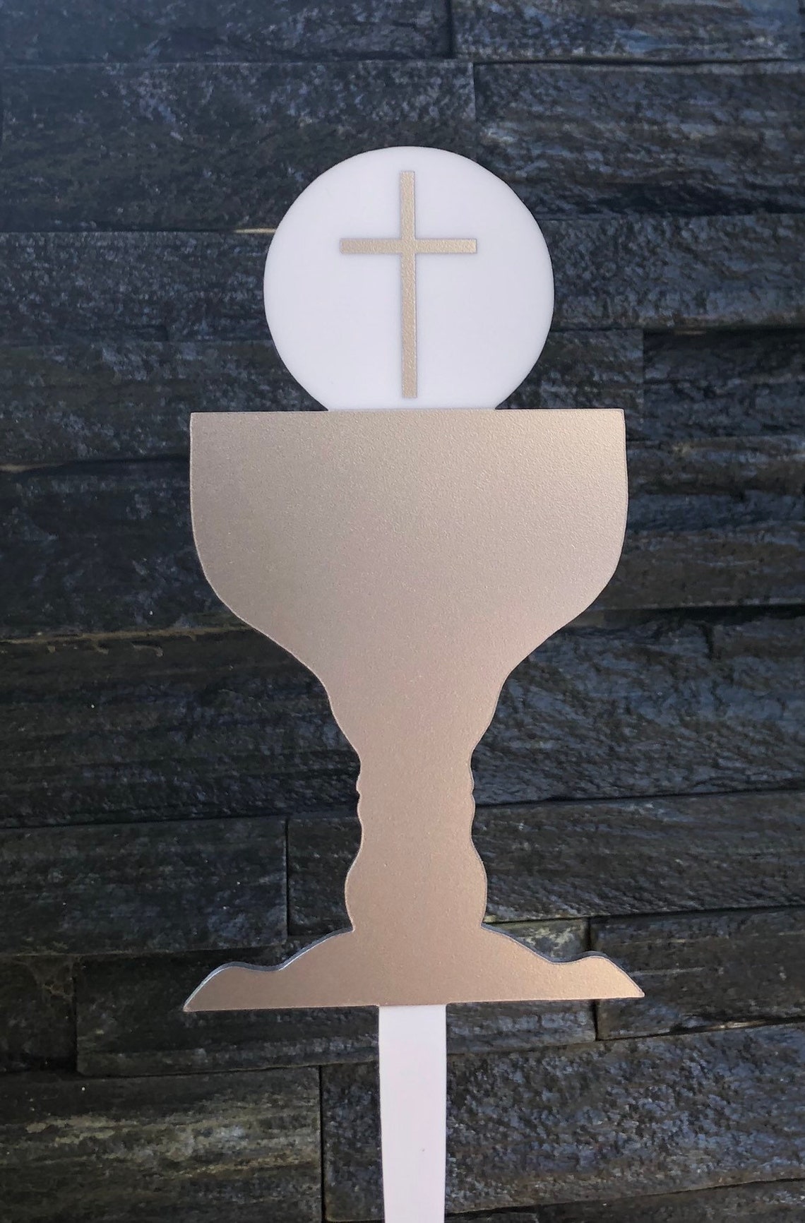 Chalice Cake Topper With a Cross Communion - Etsy