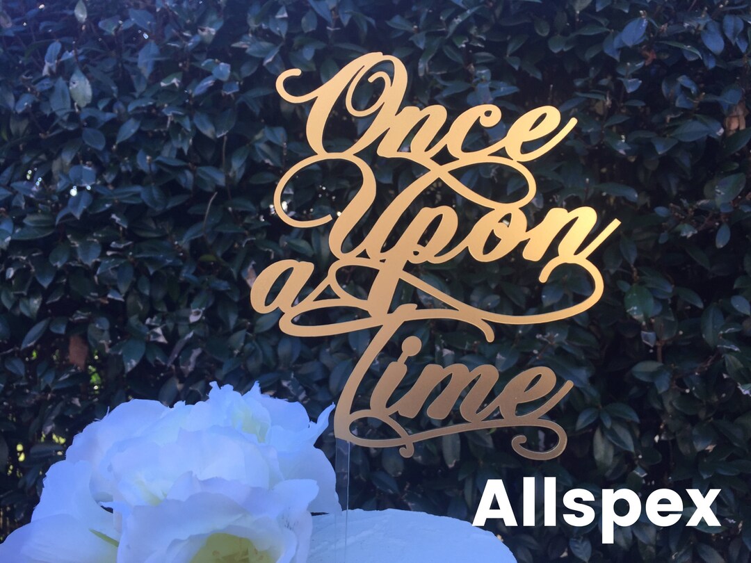 Once Upon a Time Cake Topper - Etsy