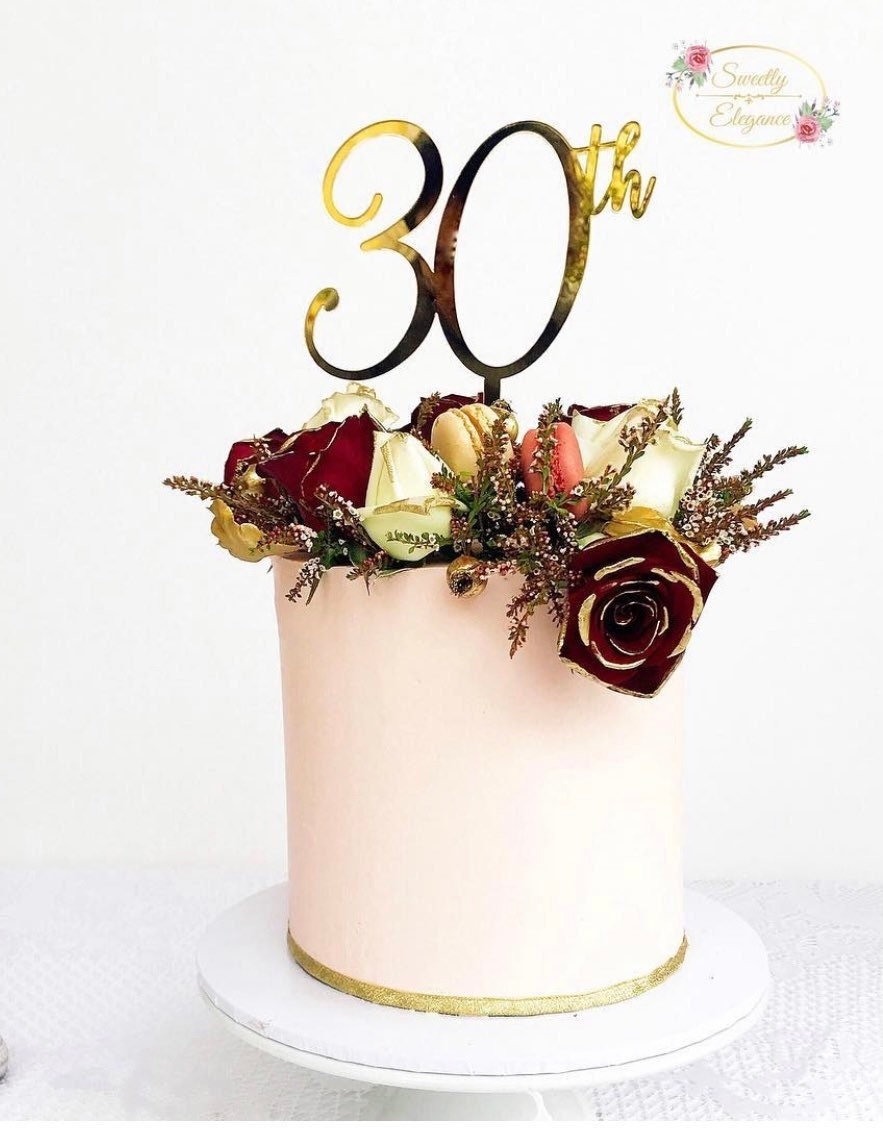 30th Birthday Cake Topper Available in Acrylic or Timber - Etsy Australia