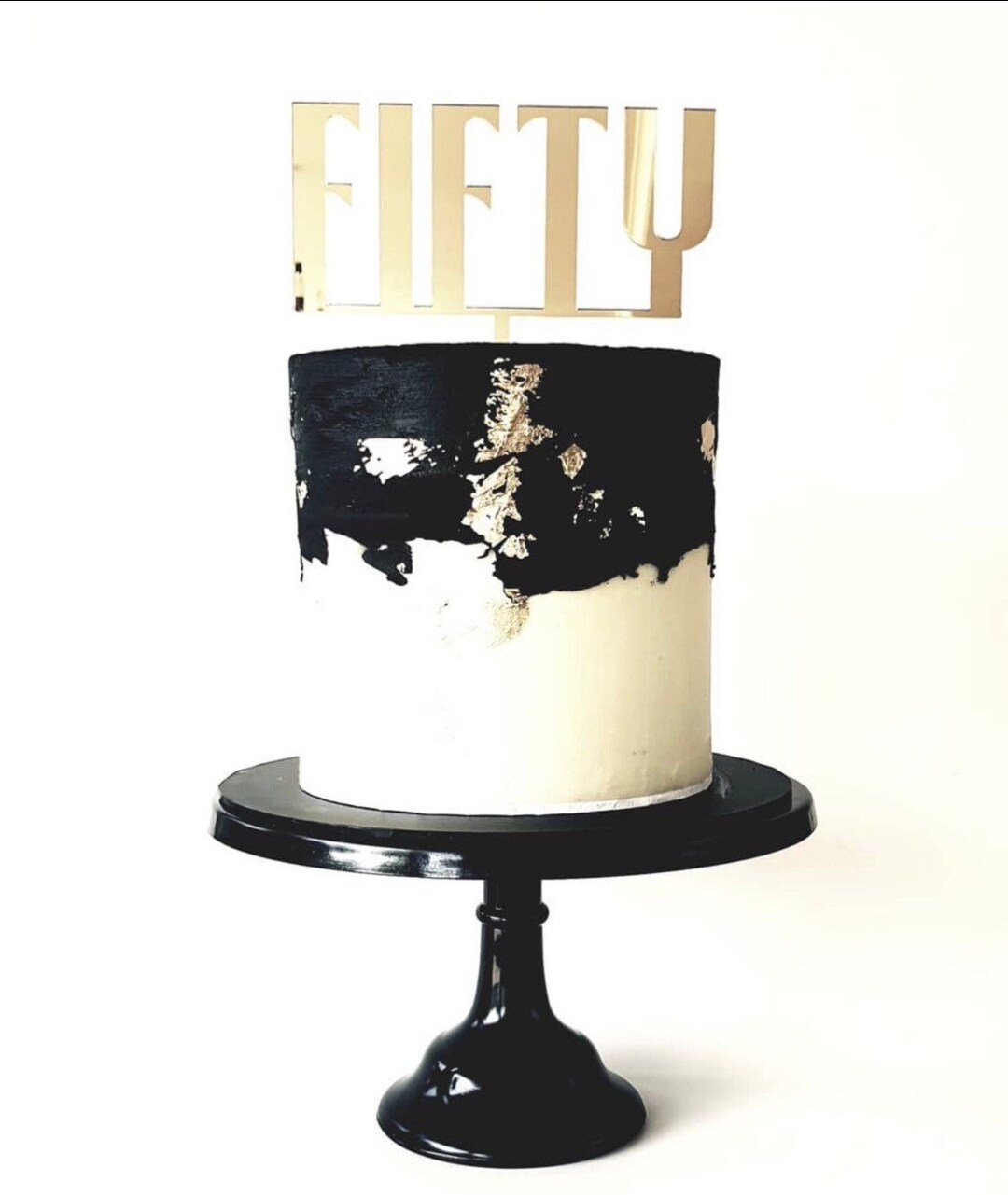 50th Birthday Cake Topper Reads: FIFTY - Etsy