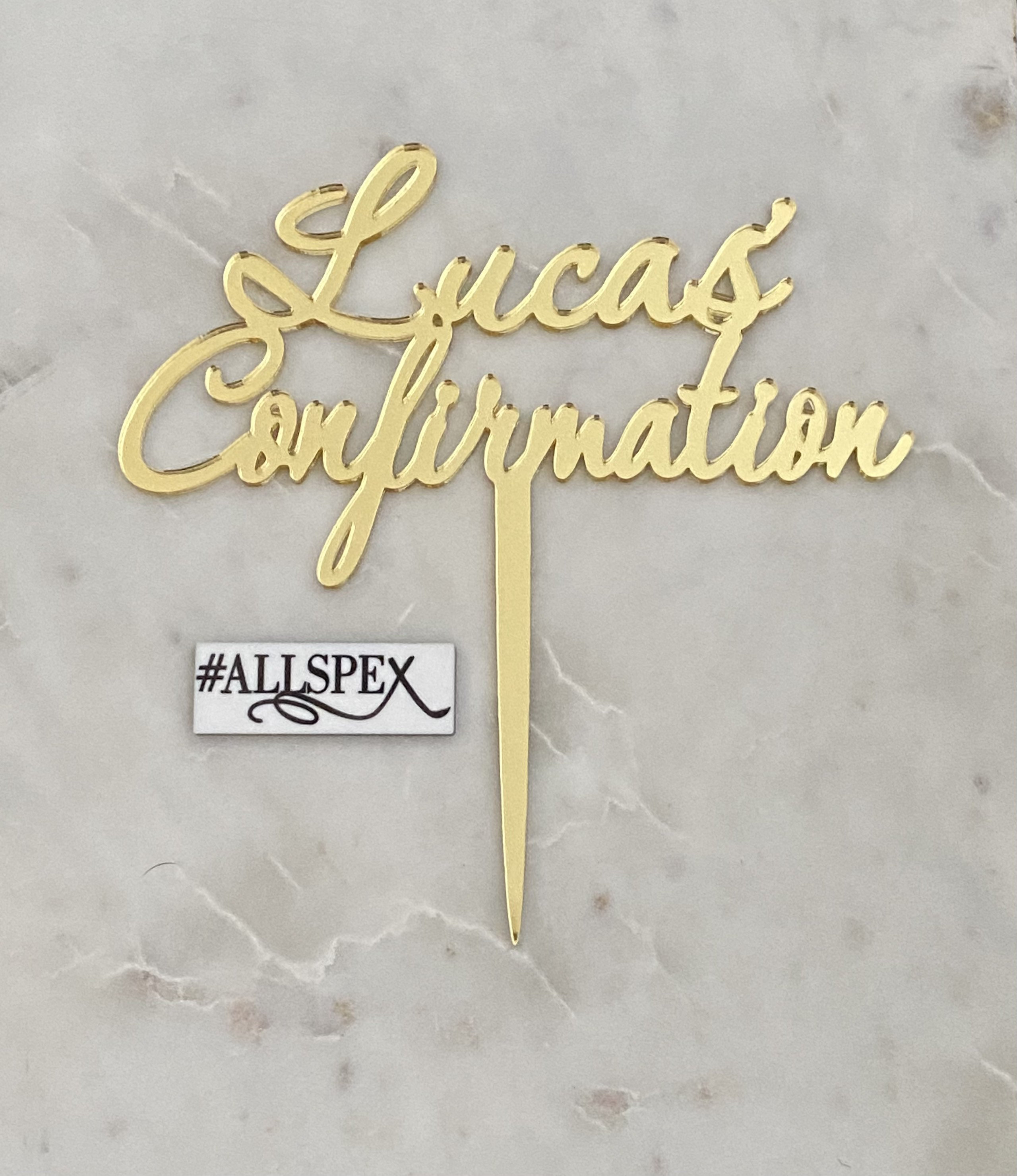 Personalised Confirmation Cake Topper - Etsy Australia