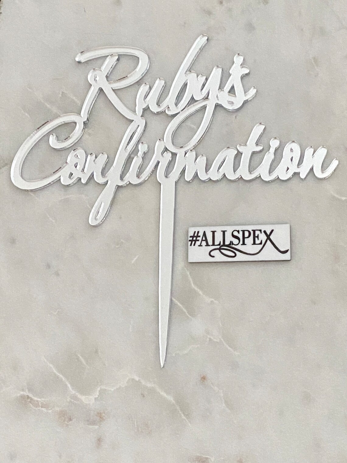 Personalised Confirmation Cake Topper - Etsy Australia