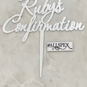 Personalised Confirmation Cake Topper - Etsy Australia