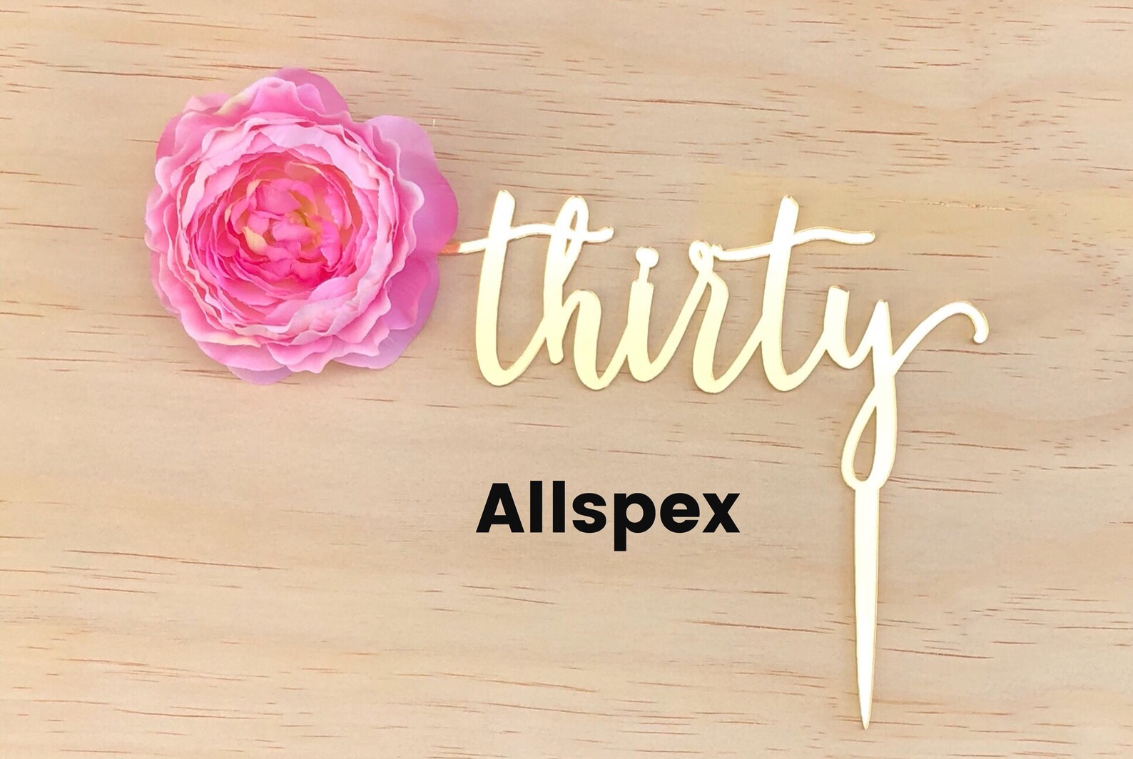 30th Birthday Cake Topper Reads: Thirty - Etsy