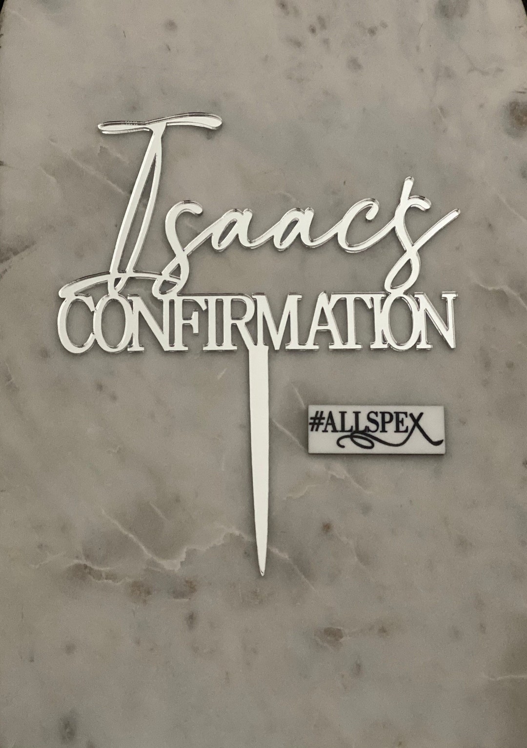 Personalised Confirmation Cake Topper - Etsy