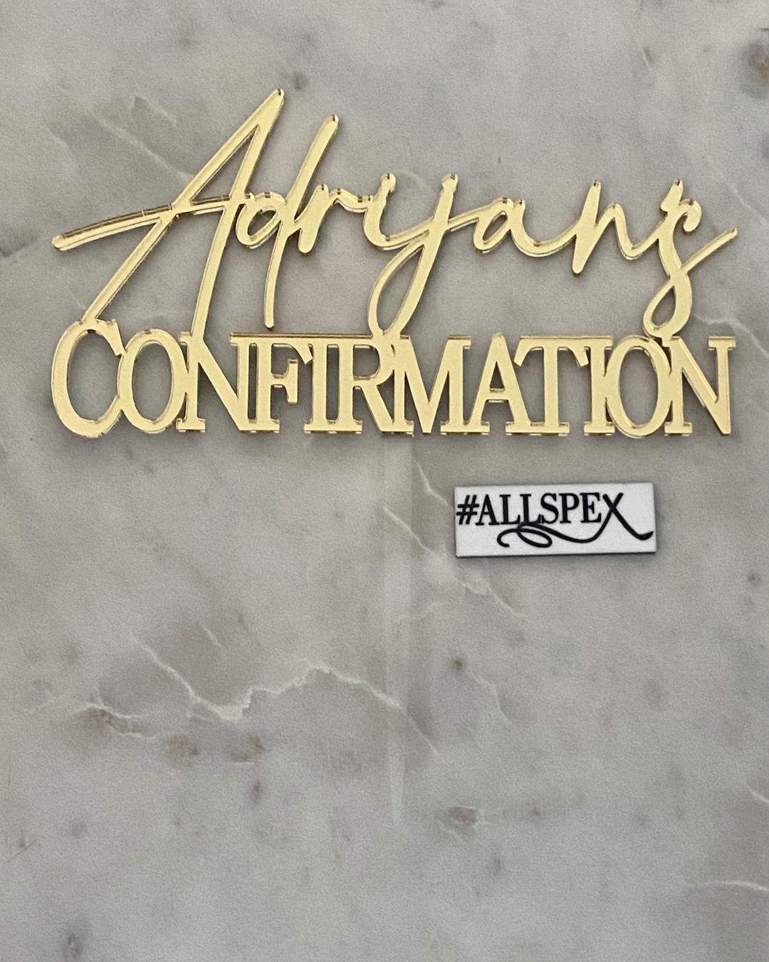 Personalised Confirmation Cake Topper - Etsy