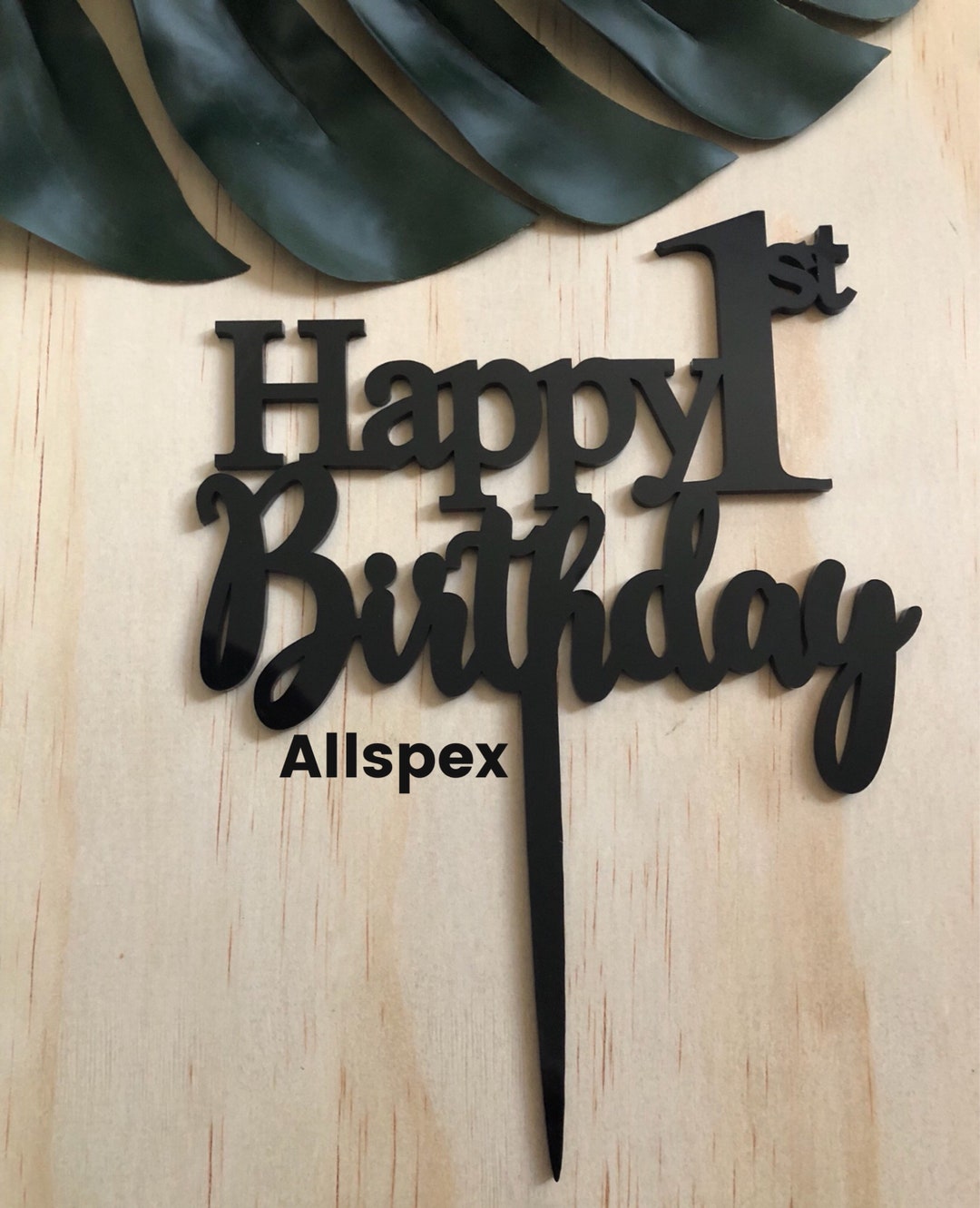 Happy 1st Birthday Cake Topper - Etsy
