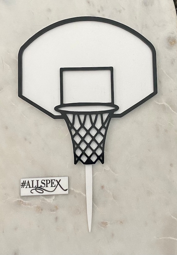 Basketball Hoop Cake Topper Basketball Cake Topper All Net Decoset