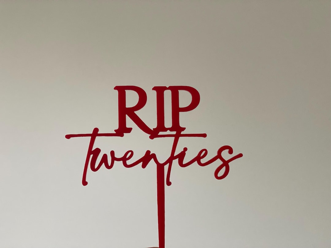 RIP Twenties Cake Topper for a 30th Birthday Celebration - Etsy