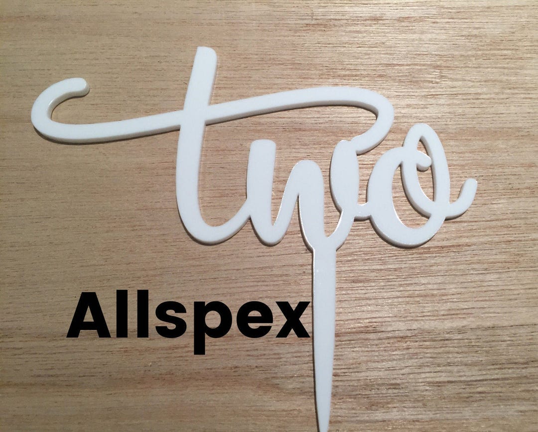 2nd Birthday Cake Topper Reads: Two - Etsy