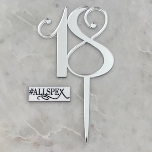 18th Birthday Cake Topper - Etsy