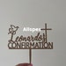Personalised Confirmation Cake Topper With a Dove and Cross - Etsy