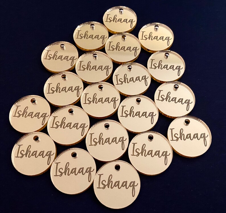 Acrylic Laser Engraved Round Circle Name Gift/favour Event - Etsy