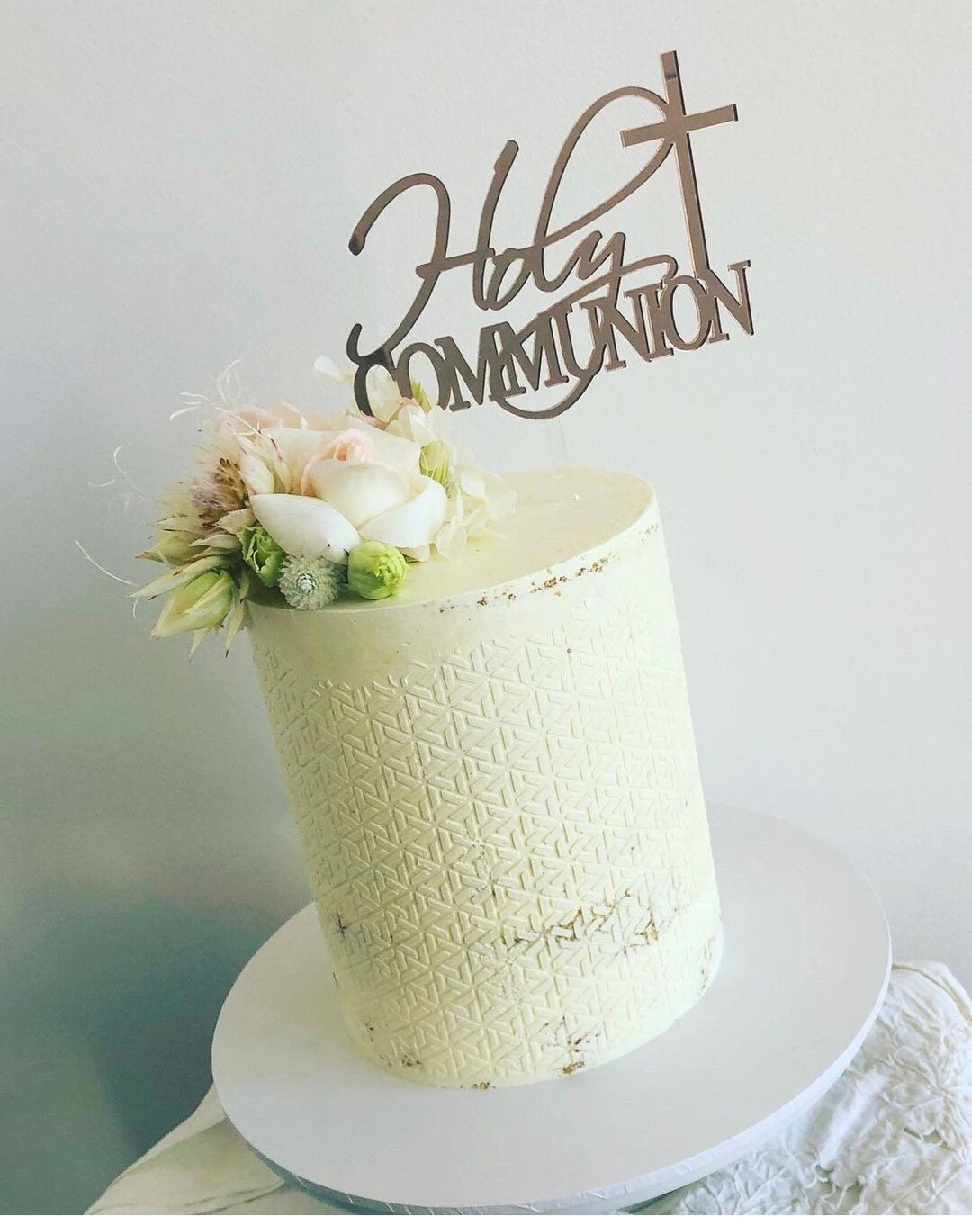 Holy Communion Cake Topper With a Cross - Etsy